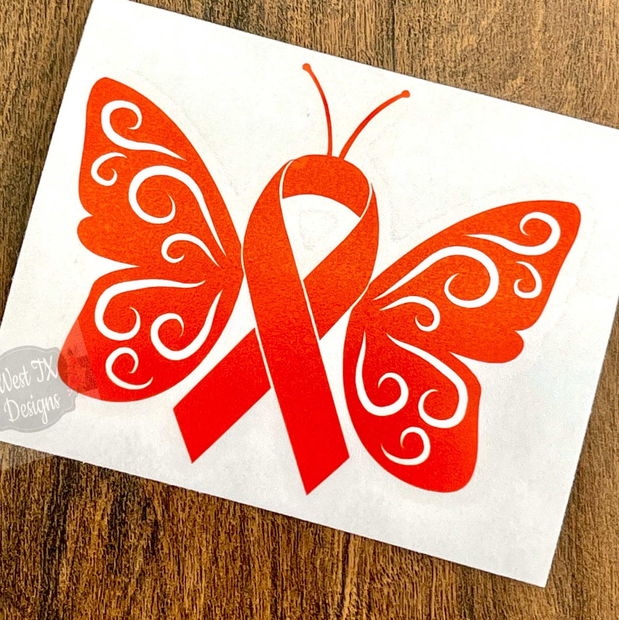 Leukemia Ribbon Butterfly