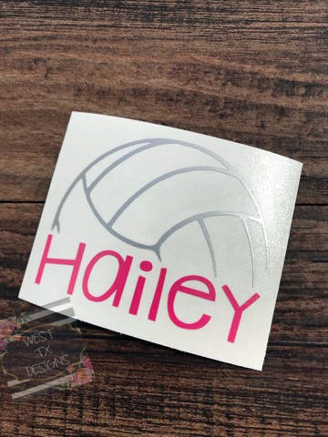 Volleyball Decal | Volleyball Sticker | Car Decal | Split Volleyball ...