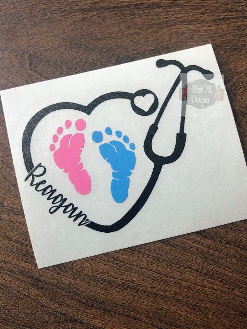 Nurse Decal NICU Nurse Baby Nurse OB Nurse Pediatric | Etsy