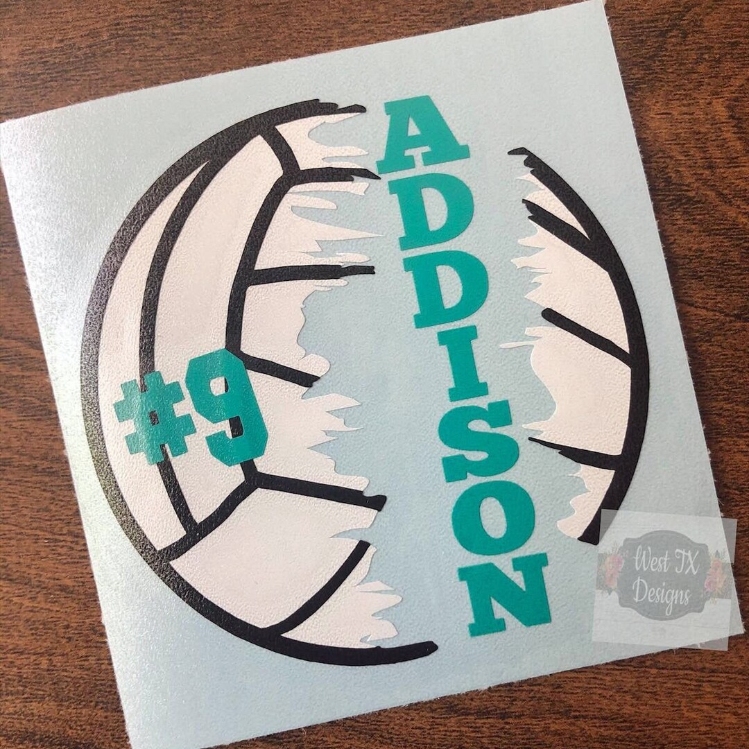 Volleyball Decal | Volleyball Player Decal | Volleyball Sticker | Car ...