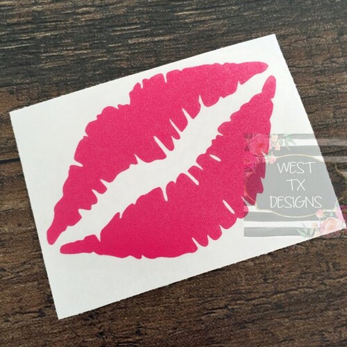 Lips Vinyl Decal Car Window Decal - Etsy