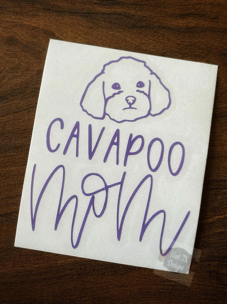 Cavapoo Mom Decal Cavapoo Decal Dog Decal Animal Decal - Etsy