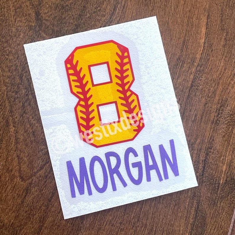 Softball Decal Softball Sticker Personalized Softball - Etsy