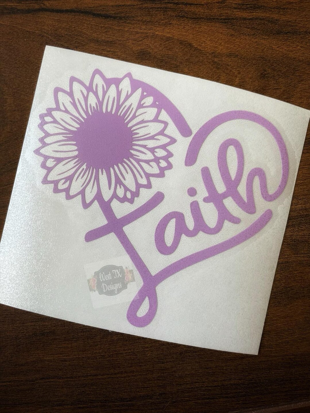Faith Flower Decal | Flower Sticker | Sunflower Decal | Faith Sticker ...