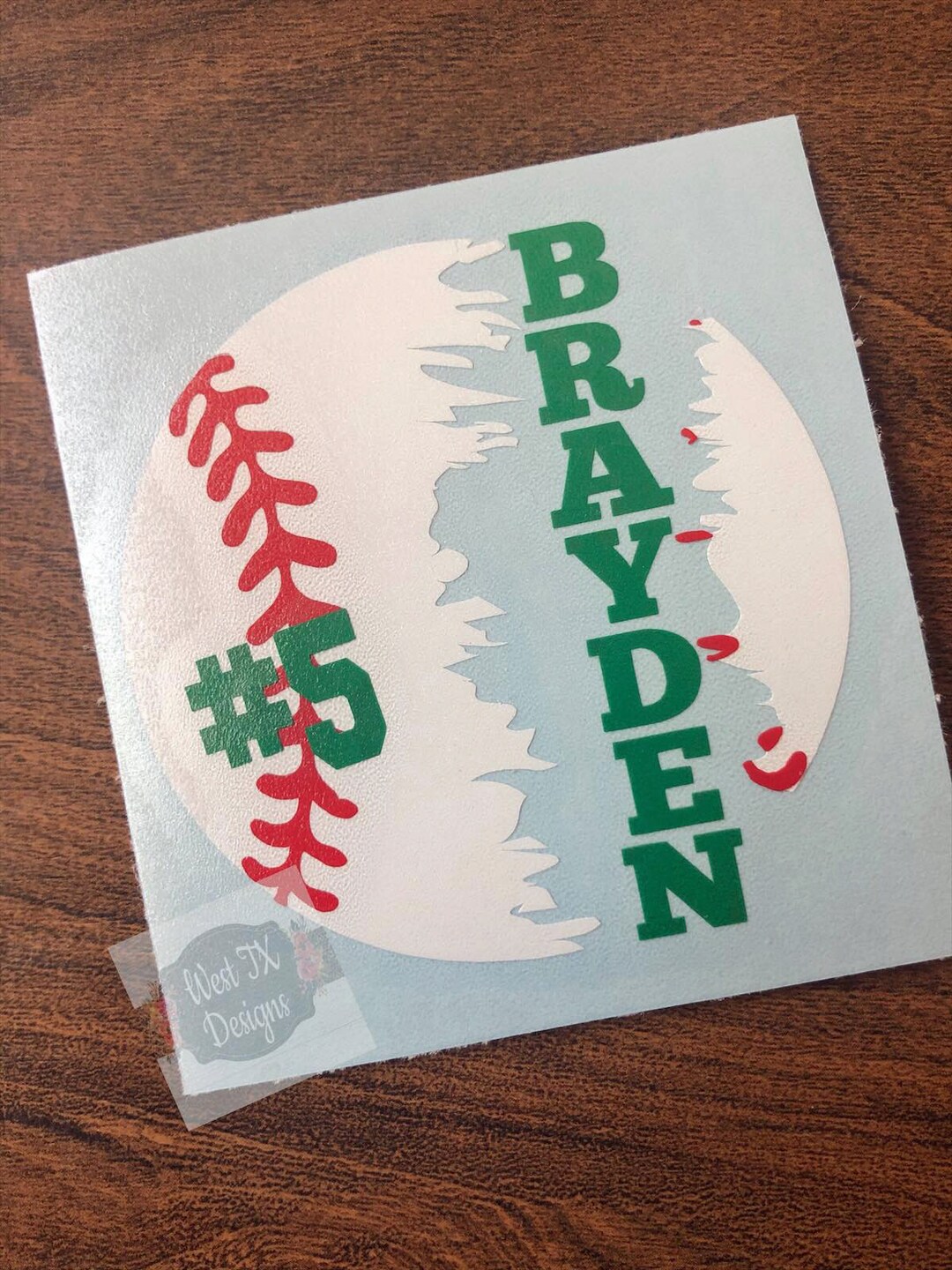 Baseball Decal | Baseball Sticker | Personalized Baseball | Sports ...