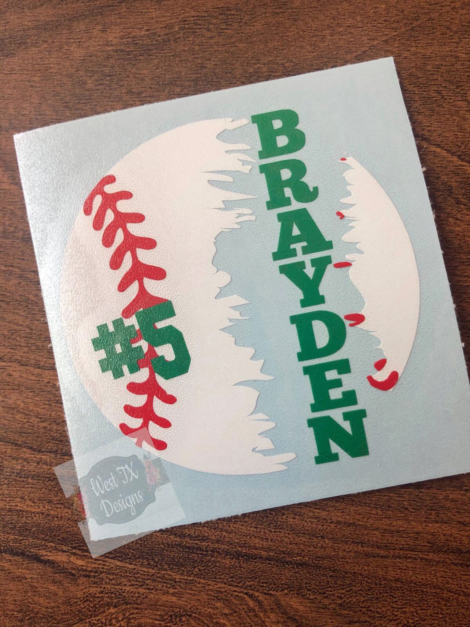 Baseball Decal Baseball Sticker Personalized Baseball - Etsy