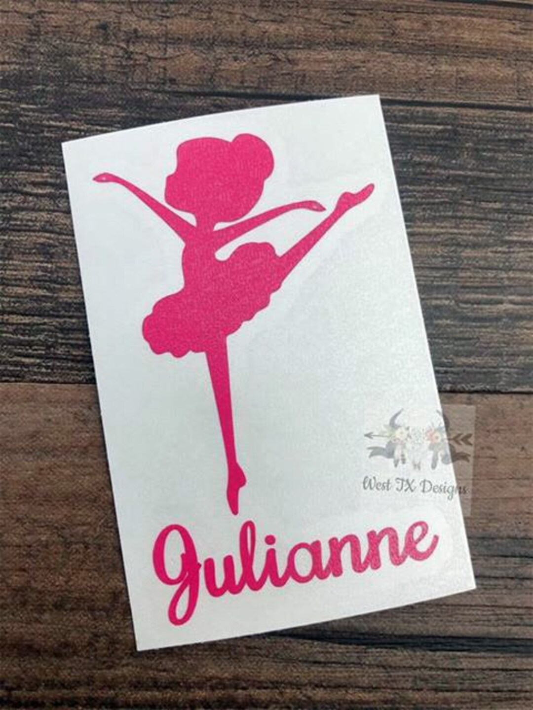 Ballet Decal | Dance Decal | Personalized Ballerina | Ballerina Decal ...