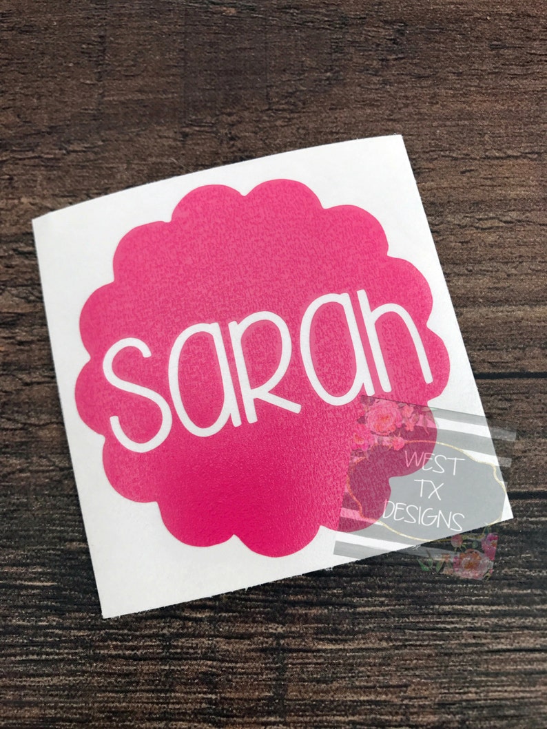 Monogrammed Decal Personalized Decal Name Decal - Etsy