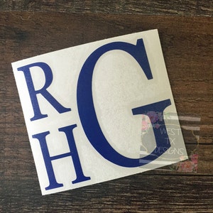 Stacked Monogram | Masculine Monogram | Tumbler Monogram | Male ...