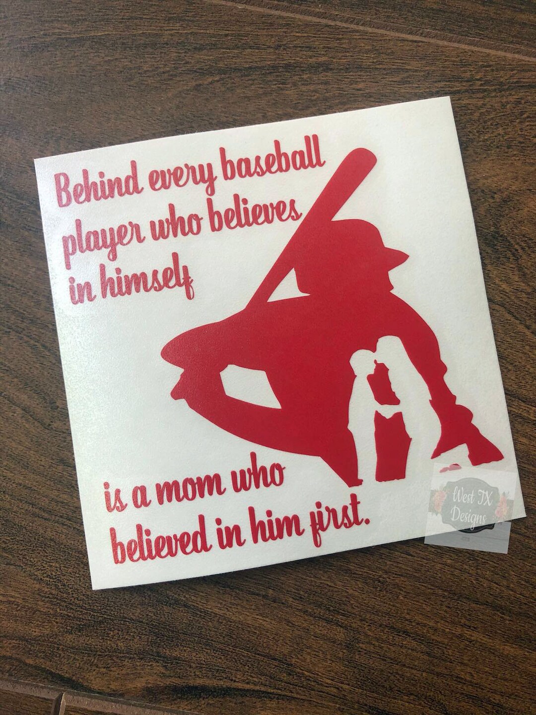 Behind Every Baseball Player Decal | Baseball Mom Decal | Baseball Mom ...