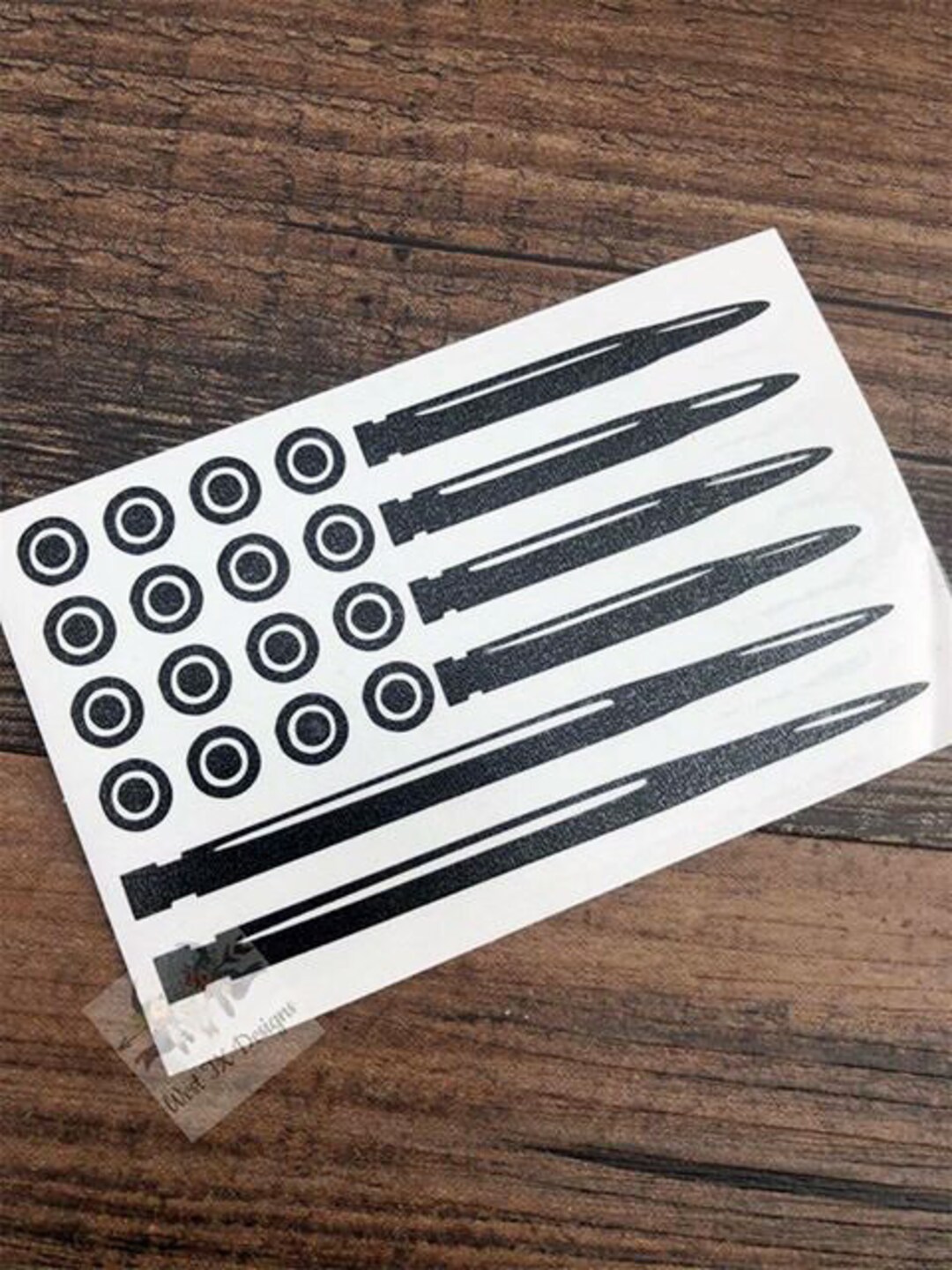 Bullet Flag Decal | Gun USA Flag | Rifle Flag Decal | American Flag ...