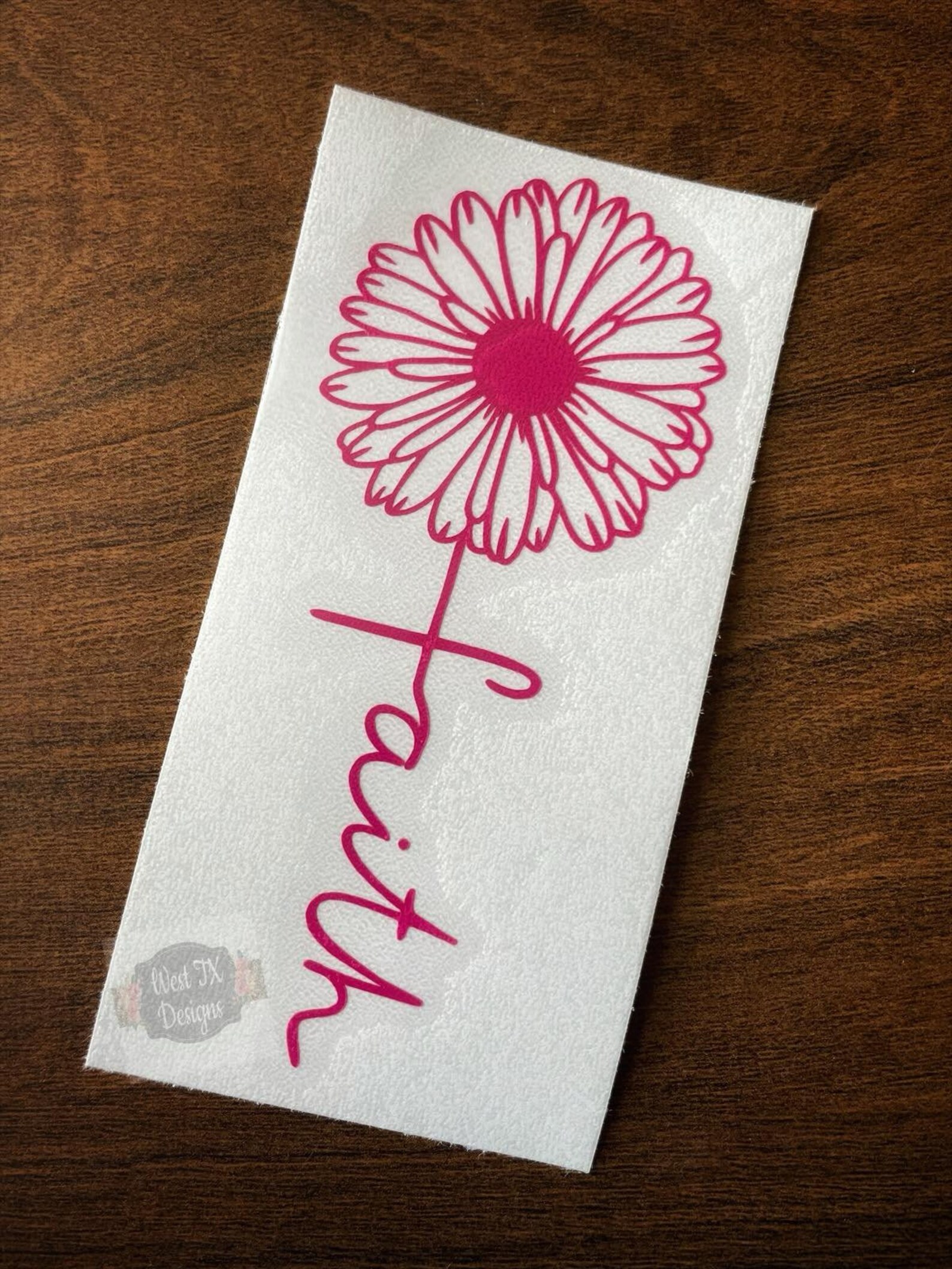 Faith Flower Flower Decal Faith Sticker Daisy Decal | Etsy