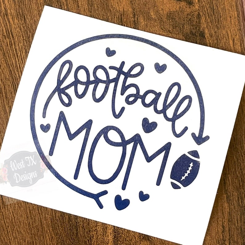 Football Mom Decal | Football Decal | Mom Decal | Car Decal | Tumbler ...