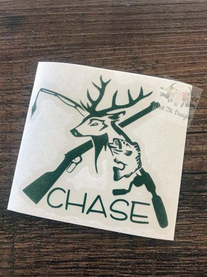 Hunting Decal Fishing Decal Deer Decal Fish Decal - Etsy