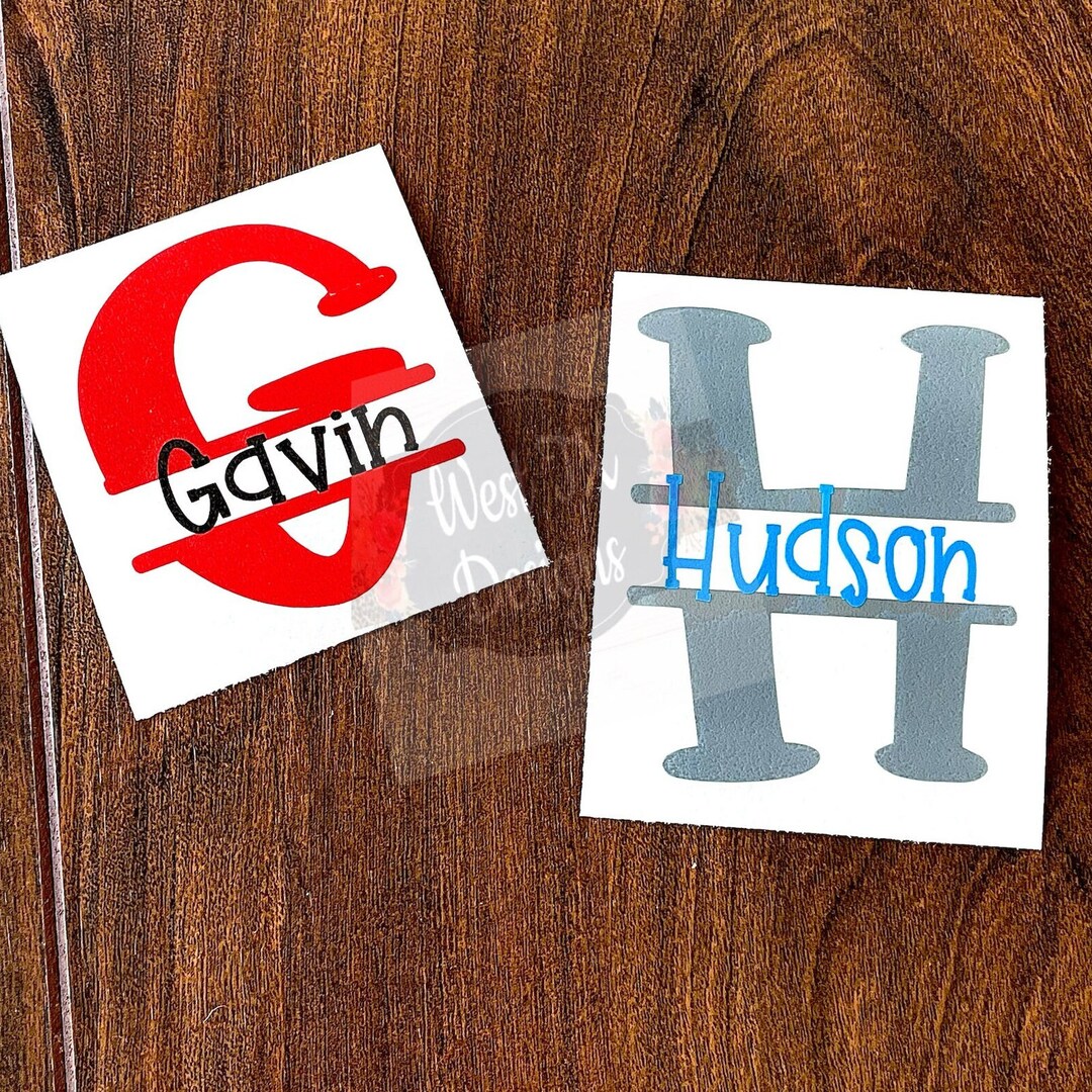 Initial Decal | Monogram Decal | Name Decal | Personalized Decal ...