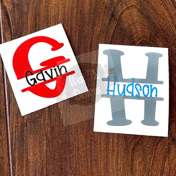 Initial Decal Monogram Decal Name Decal Personalized | Etsy