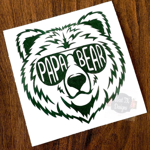 Papa Bear Sticker - Etsy