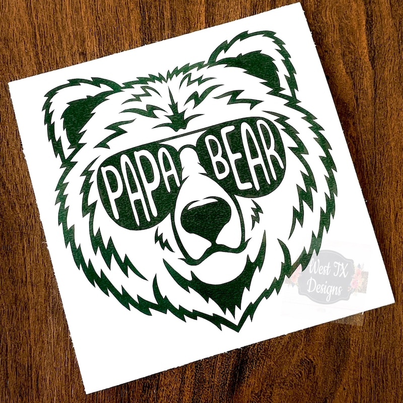 Papa Bear Sticker - Etsy