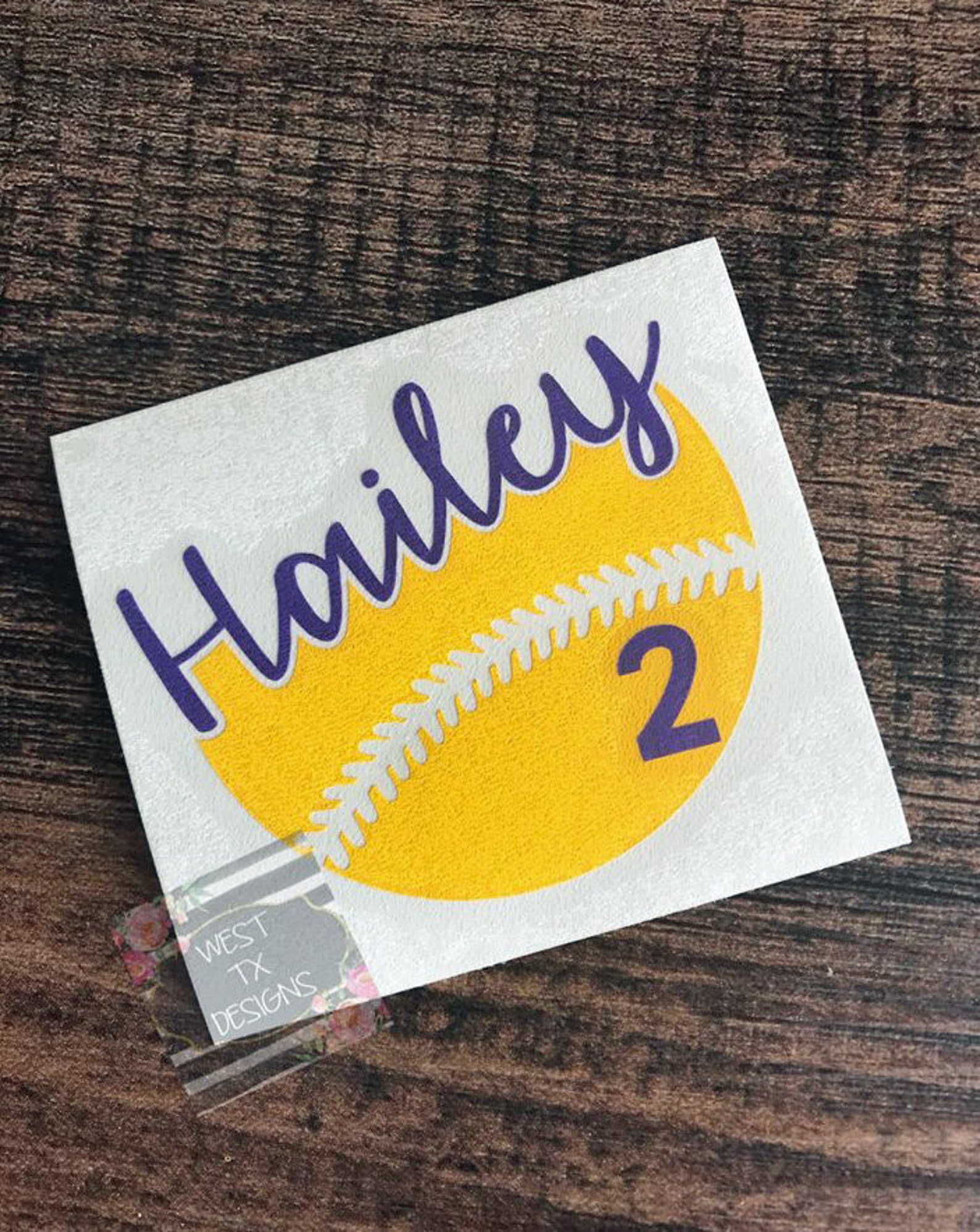 Softball Decal Personalized Softball Decal for Car Window - Etsy