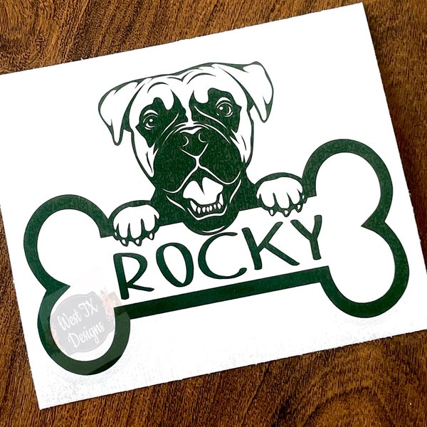Boxer Decal - Etsy