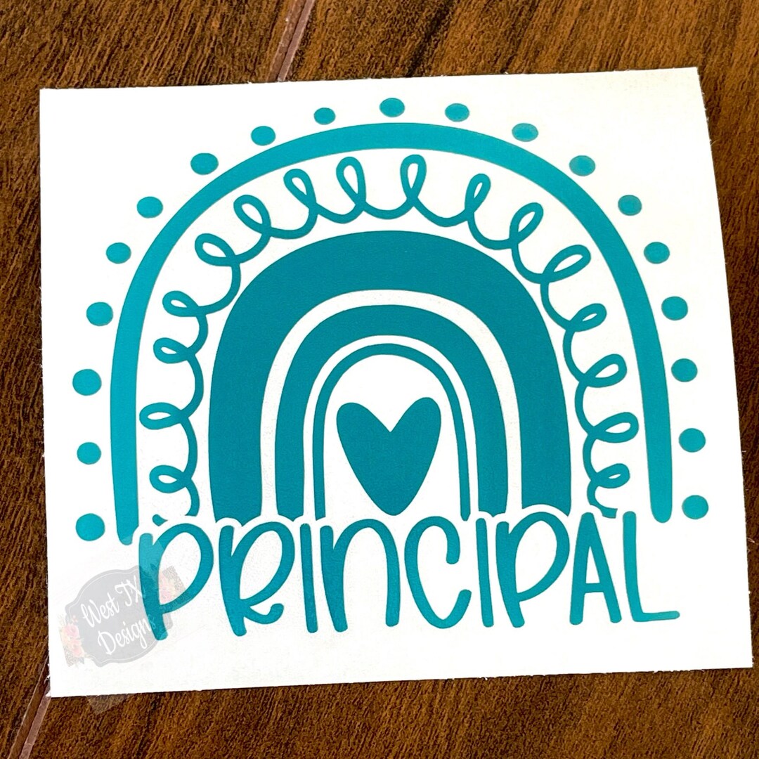 Principal Decal | School Staff Decal | Teacher Appreciation | Principal ...