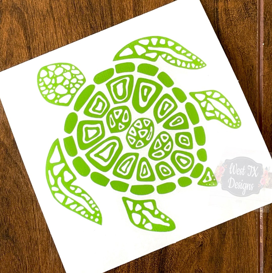 Sea Turtle Decal | Sea Life Decal | Ocean Animal Decal | Sea Turtle ...