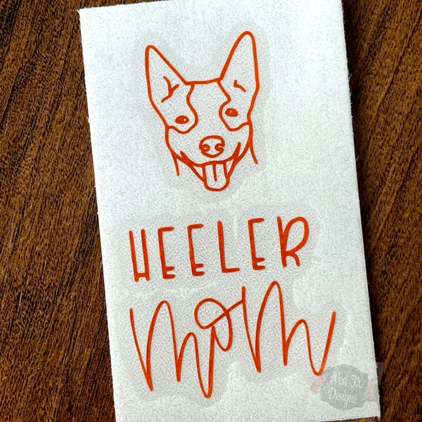 Red Heeler Car Decal - Etsy