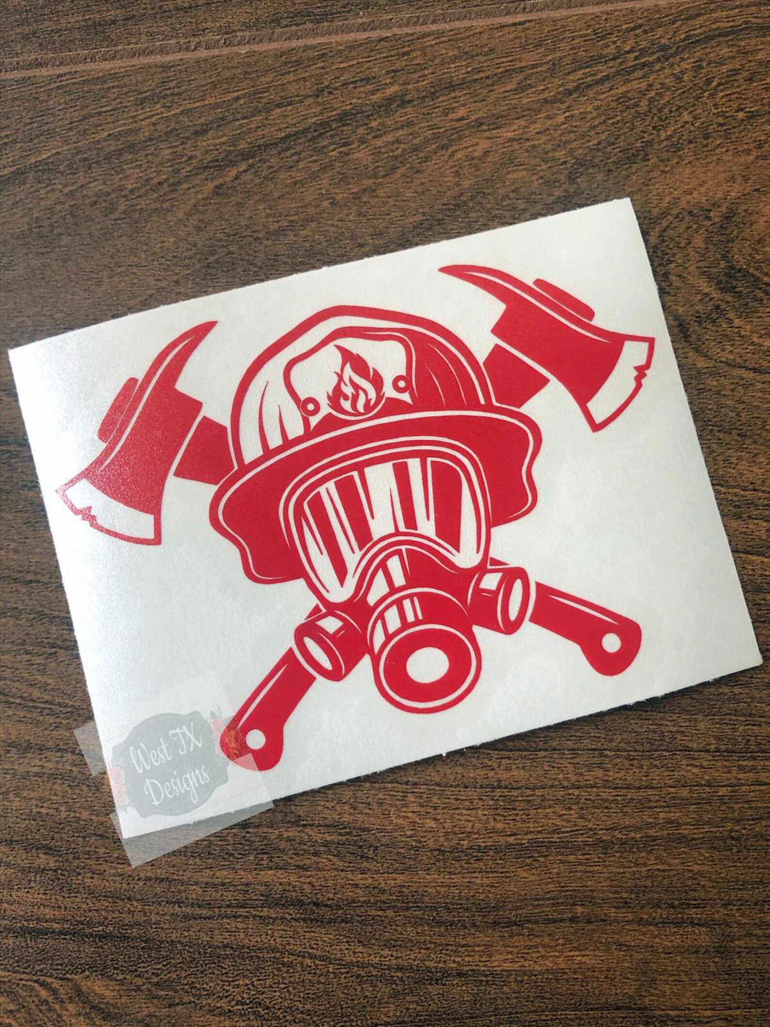 Firefighter Decal Fireman's Decal Thin Red Line | Etsy