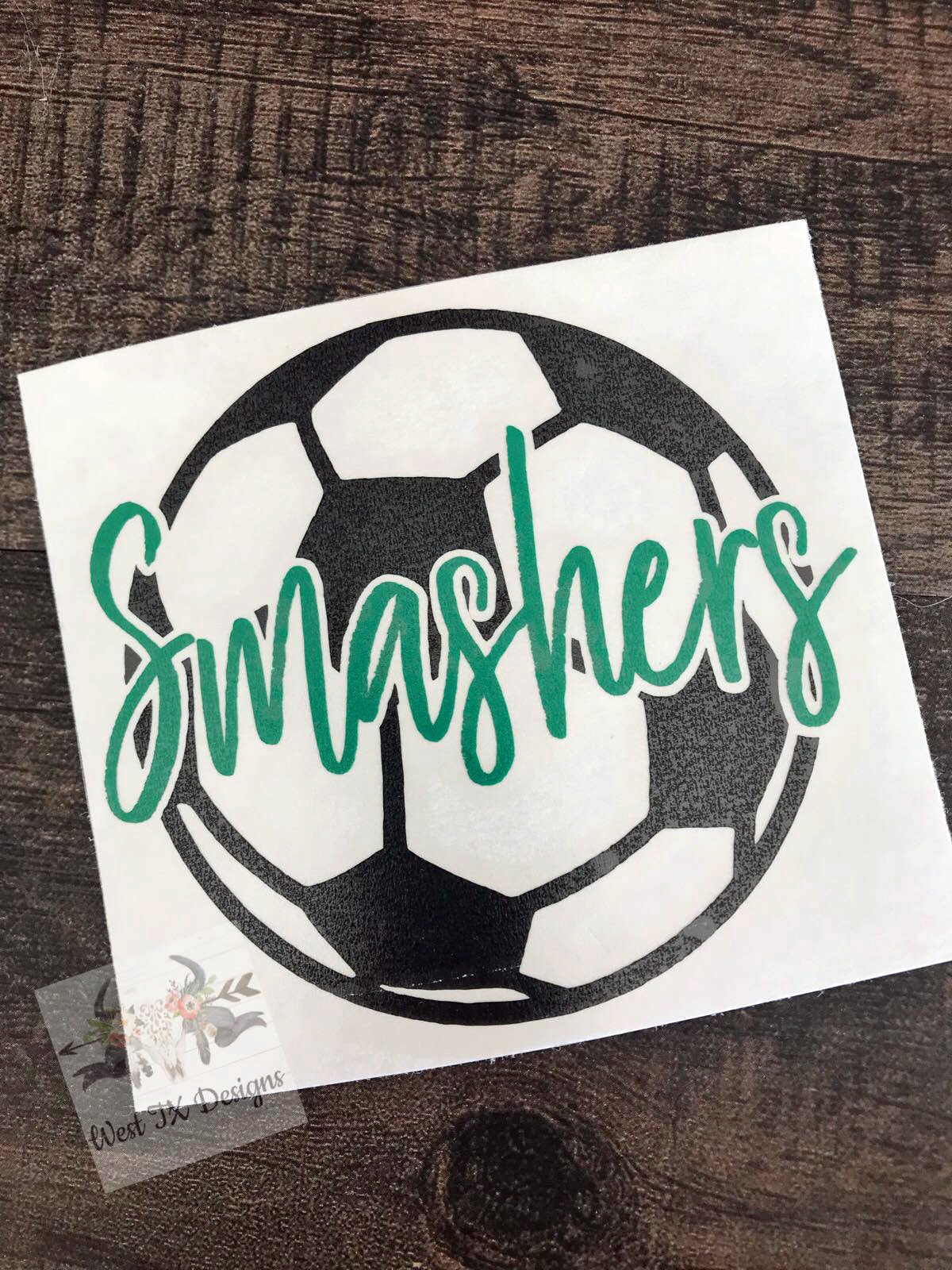 Soccer Decal Soccer ball Sticker Sports Decal Car Window | Etsy