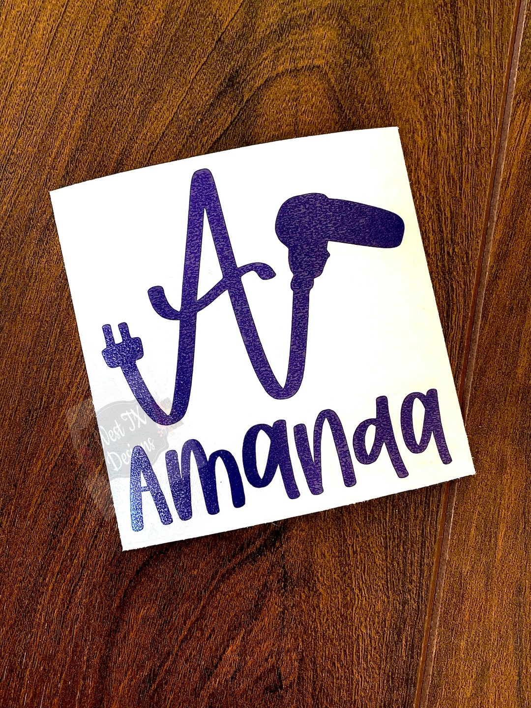 Hairstylist Decal | Initial Decal | Monogram Decal | Name Decal | Hair ...