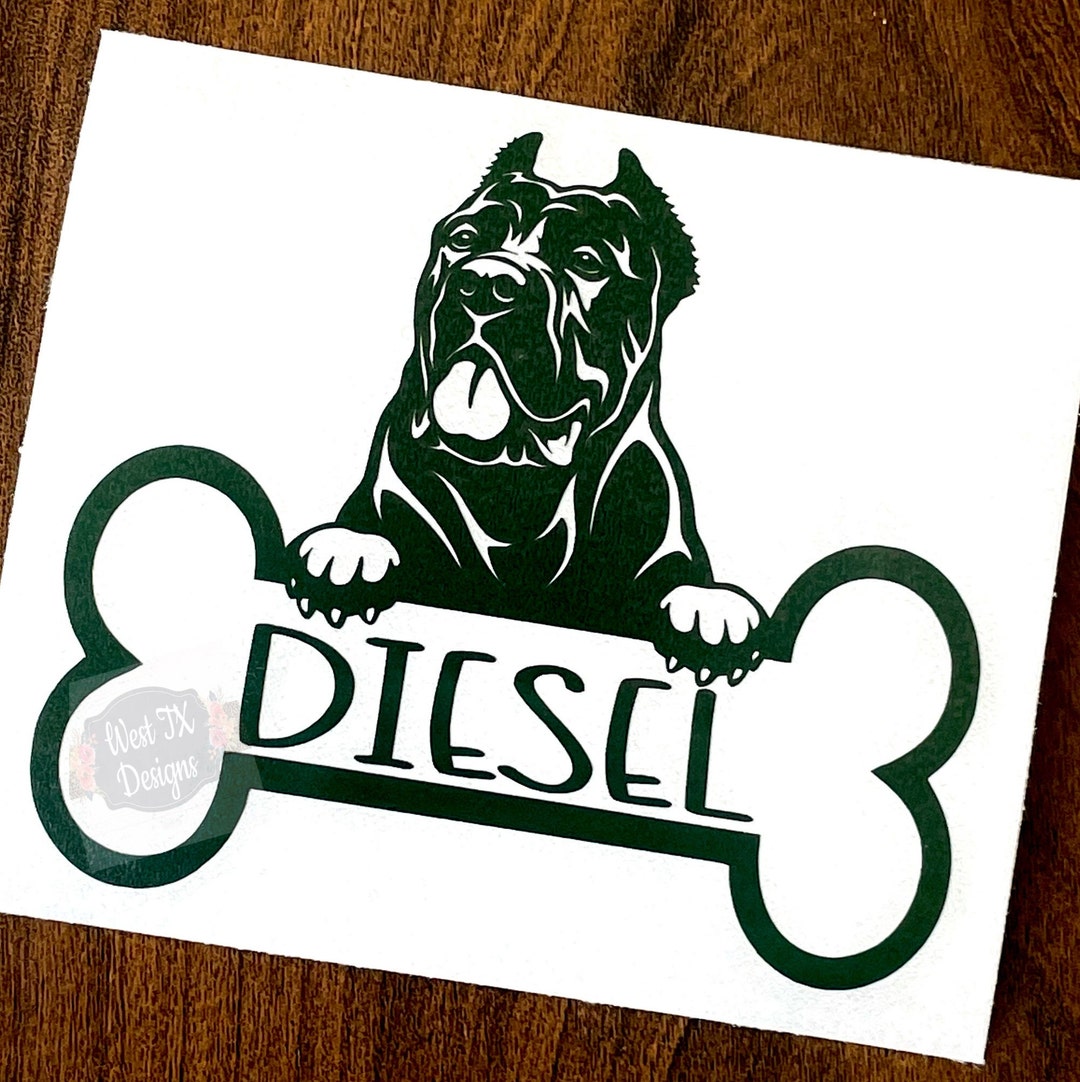 Cane Corso Decal | Personalized Cane Corso Decal | Personalized Dog ...