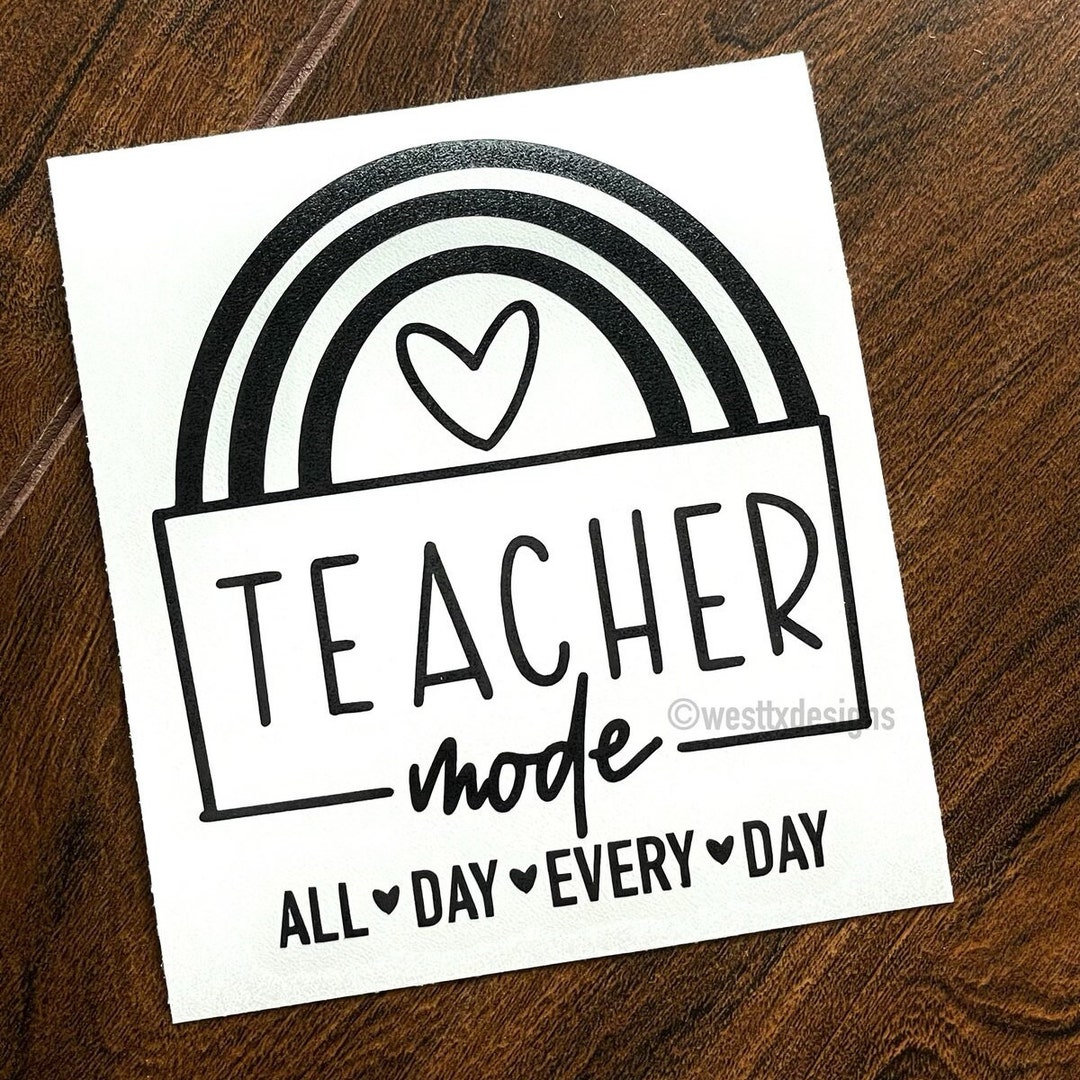 Teacher Decal | Teacher Mode | Teacher Gift | Teacher Appreciation ...