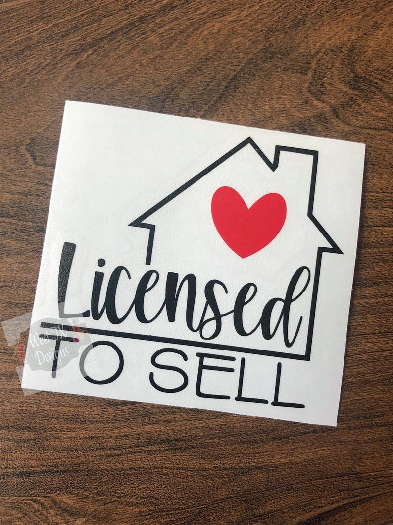 Real Estate Decal Real Estate Sticker House Decal House | Etsy