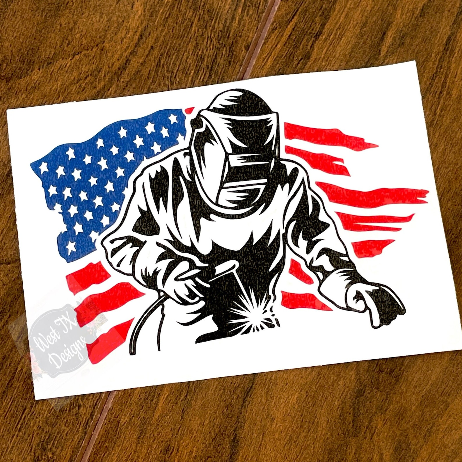 Welder Decal American Flag Decal Occupation Decal Decal - Etsy
