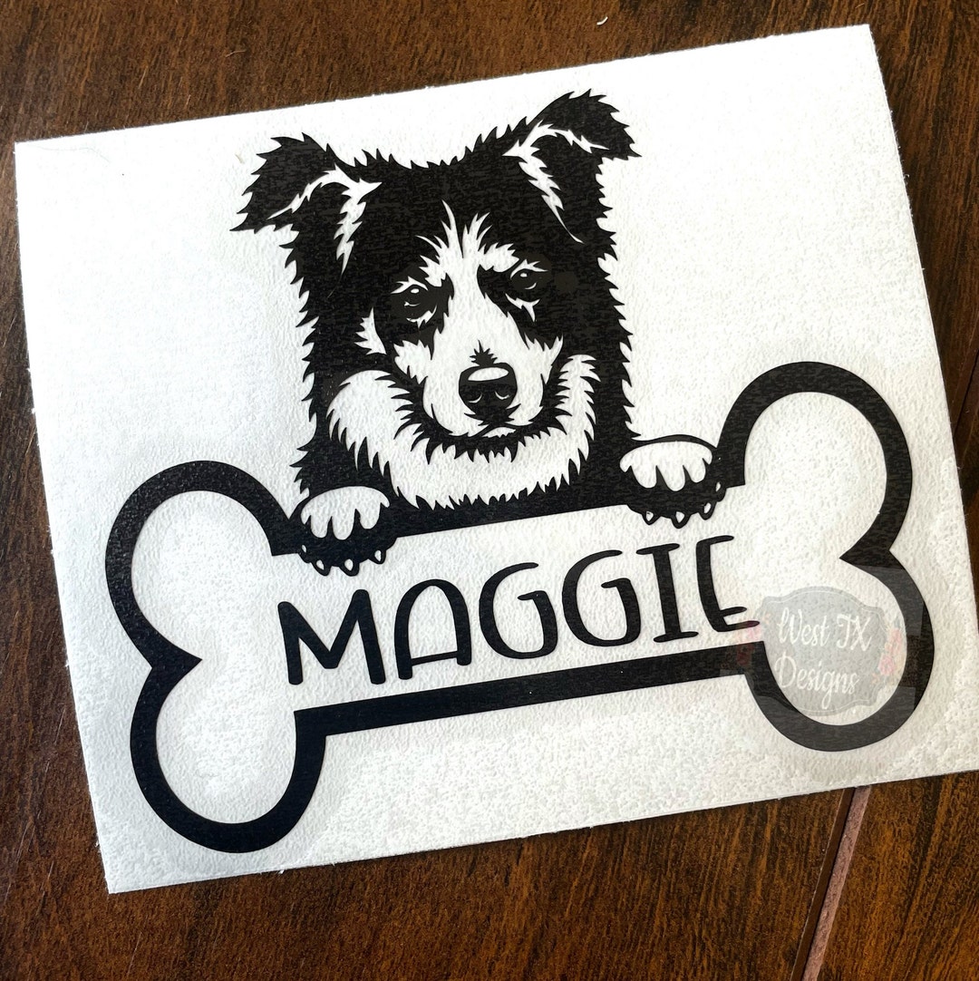 Border Collie Decal | Personalized Border Collie Decal | Personalized ...