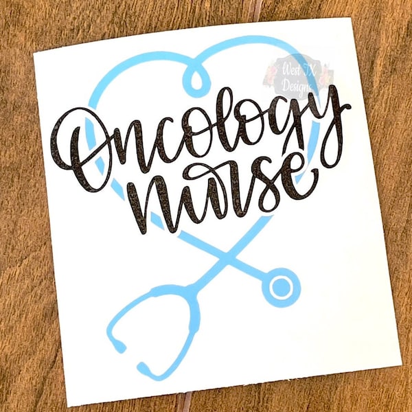 Oncology Nurse Car Decal - Etsy
