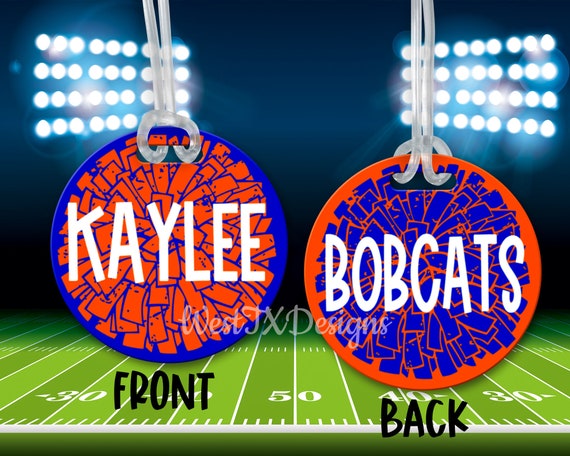 Cheerleading Bag Tag Personalized Cheer Tag Cheer Luggage - Etsy