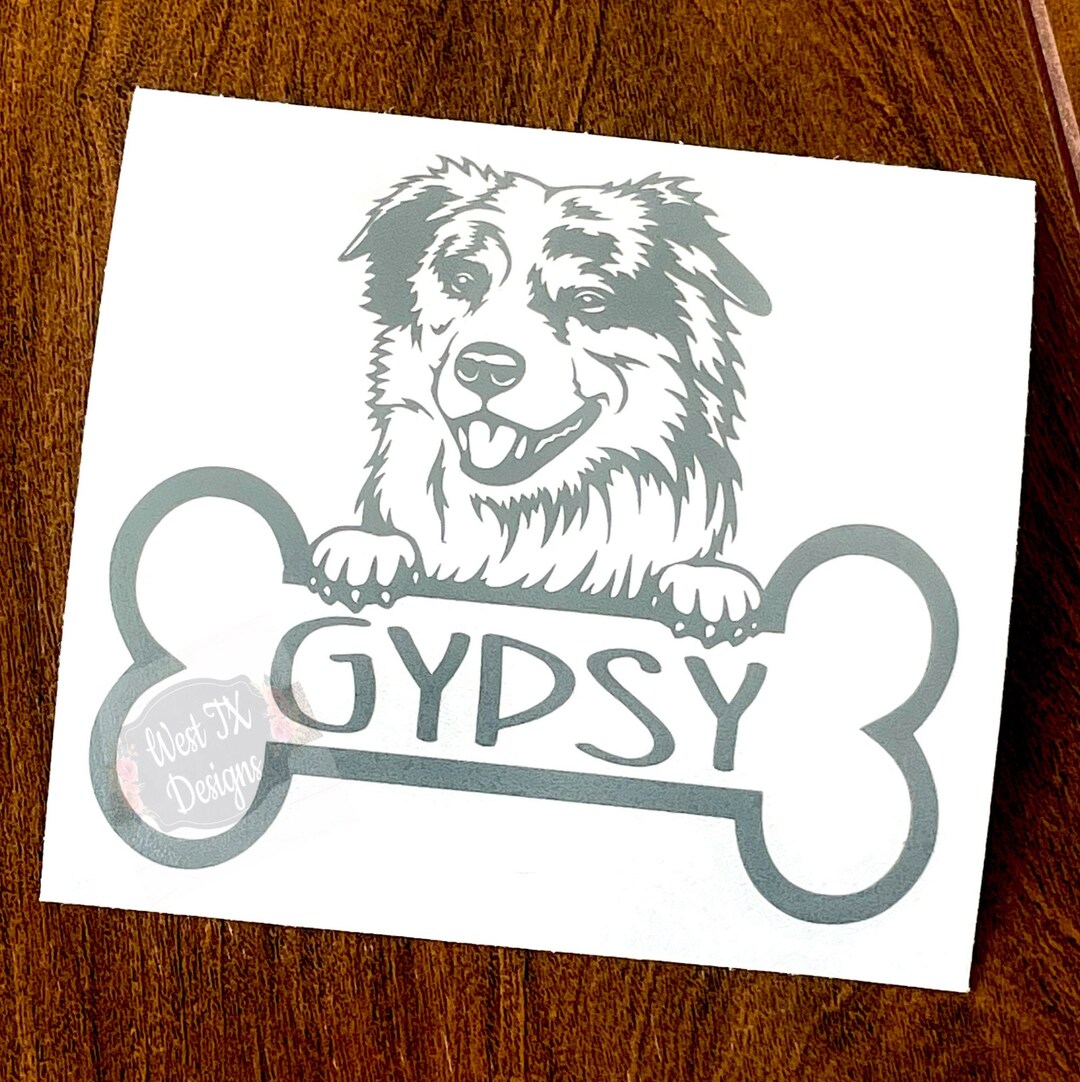 Australian Shepherd Decal | Mini Aussie Decal | Personalized Dog ...