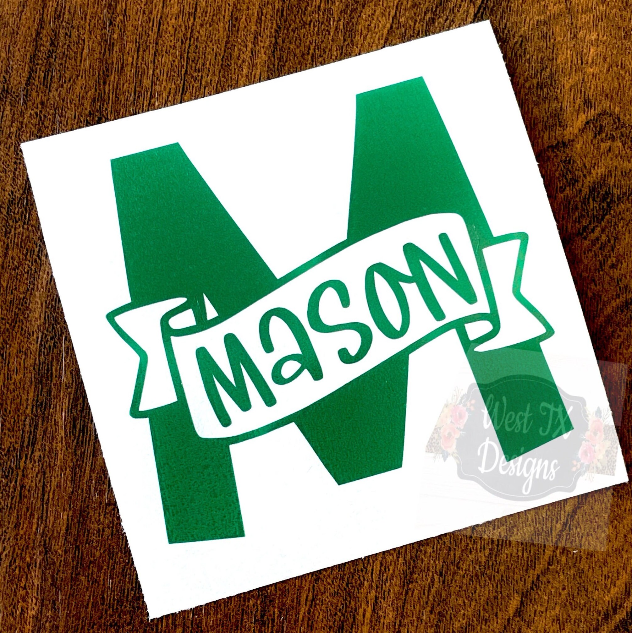 Initial Decal Monogram Decal Name Decal Personalized | Etsy