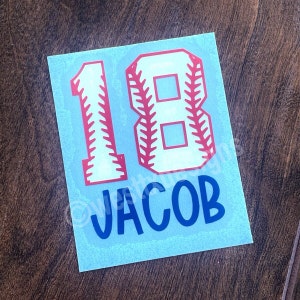 Baseball Decal | Baseball Sticker | Personalized Baseball | Sports ...
