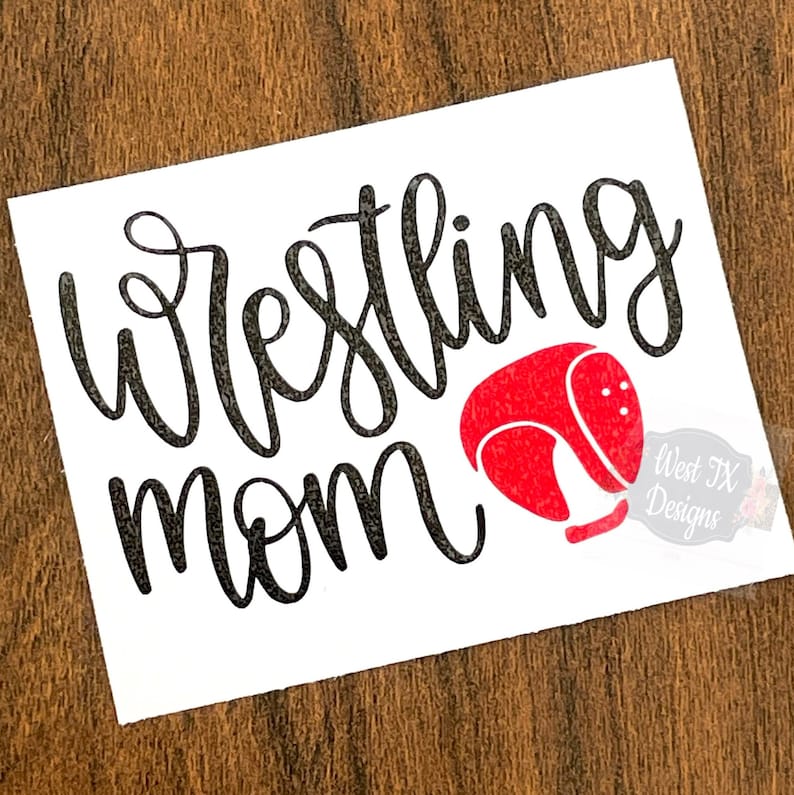Wrestling Mom Decal Wrestling Decal Mom Decal Car Decal | Etsy