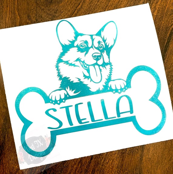 Corgi Decal Personalized Corgi Decal Personalized Dog - Etsy