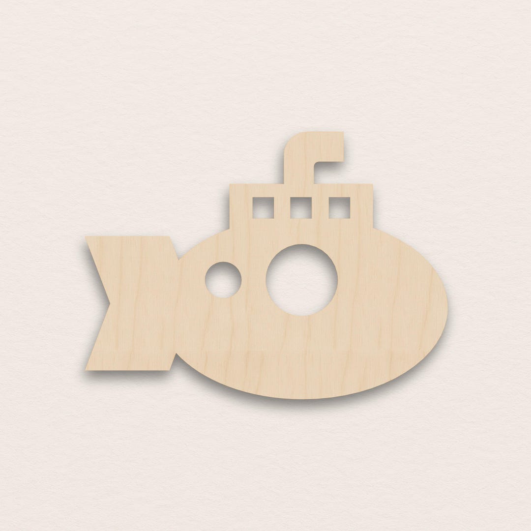 Submarine Ship – Birch Plywood Wooden Blank (3mm) - Etsy