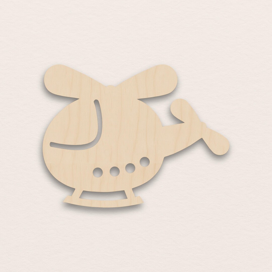 Helicopter – Birch Plywood Wooden Blank (3mm) - Etsy