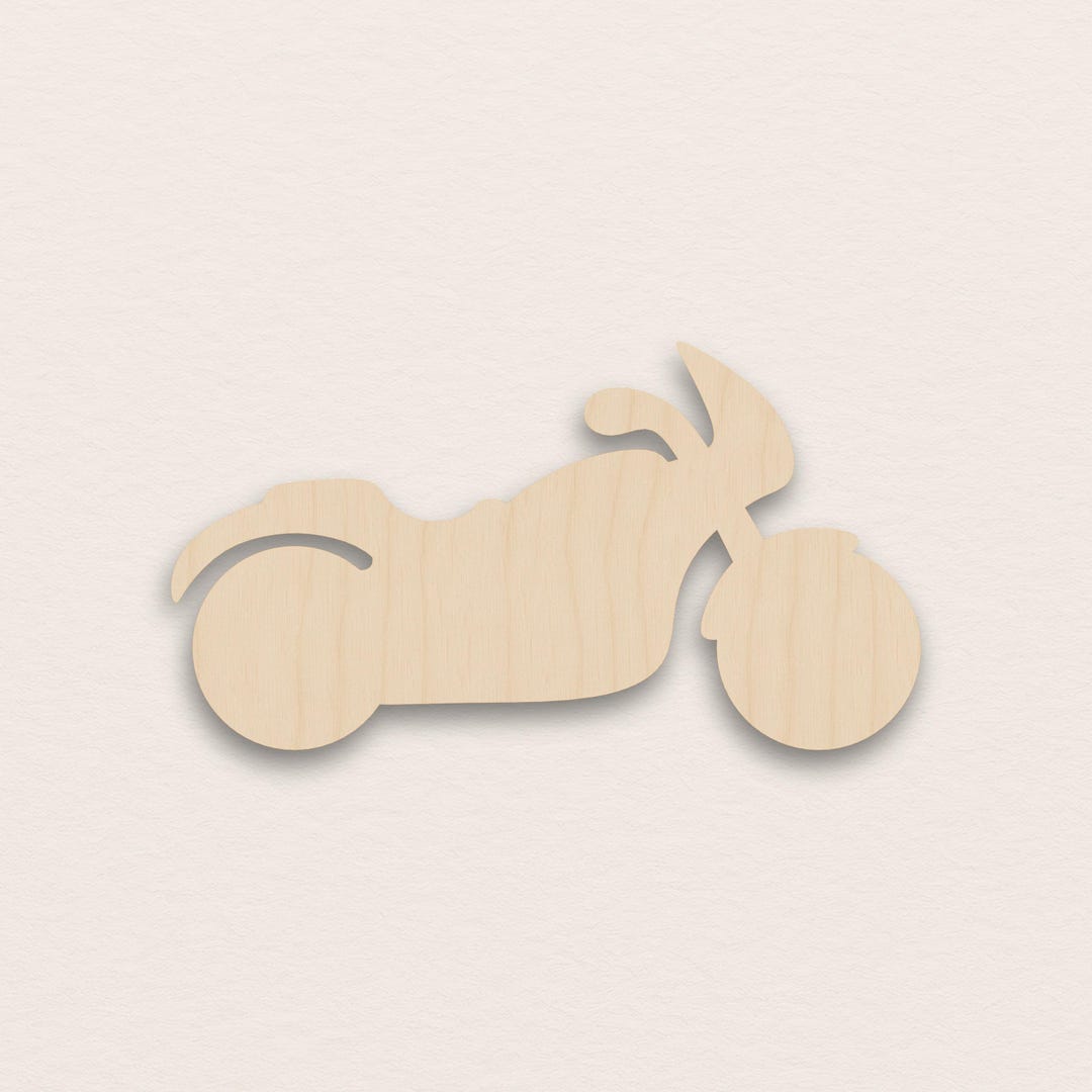 Motorcycle – Birch Plywood Wooden Blank (3mm) - Etsy
