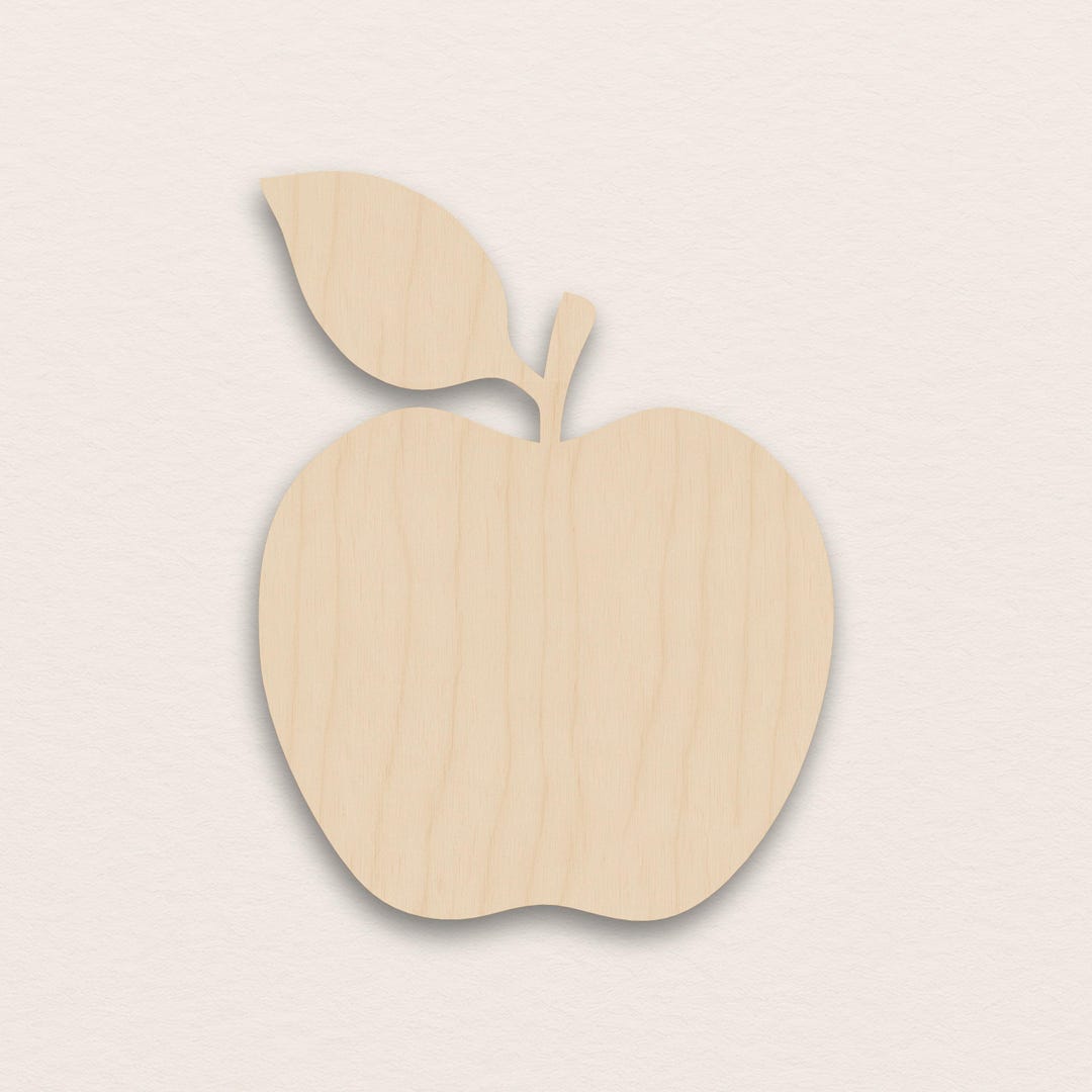 Apple – Birch Plywood Wooden Blank (3mm) - Etsy