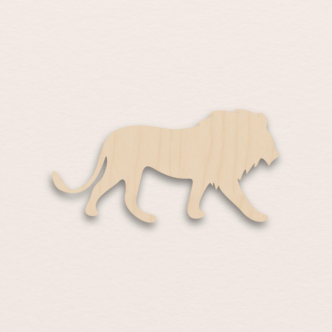 Lion – Birch Plywood Wooden Blank (3mm) - Etsy