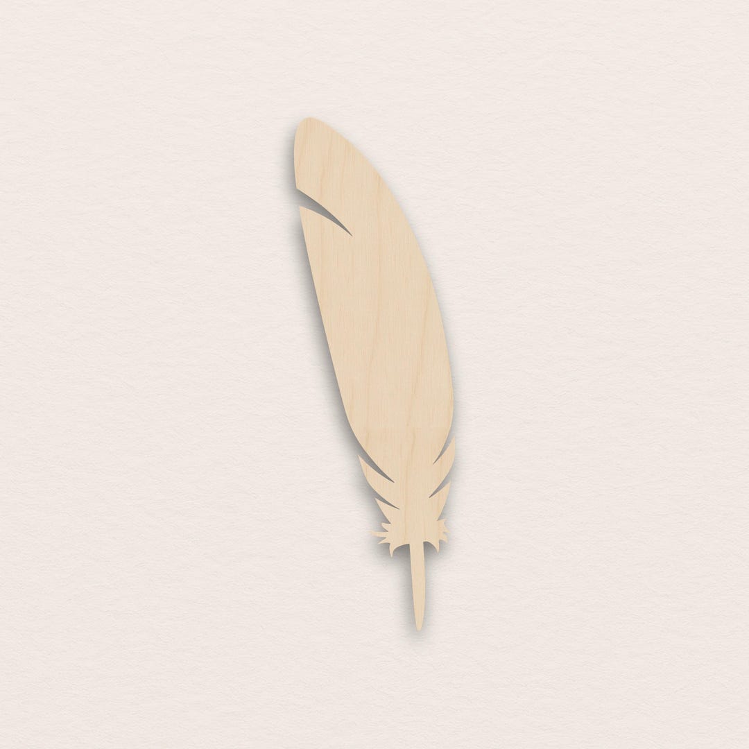 Feather – Birch Plywood Wooden Blank (3mm) - Etsy