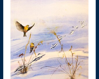 Winter Wildlife Art | Etsy