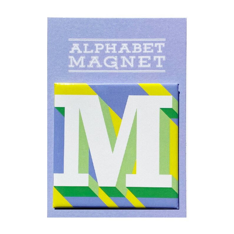Yellow Letter M Magnet - Etsy